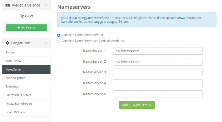 NameServer hosting e-Padi - e-Padi Helps