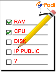 Cara cek RAM, CPU core, Kapasitas Disk dan IP public VPS – e-Padi Helps ...